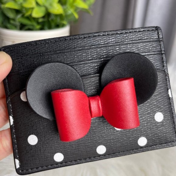 kate spade | Accessories | Disney X Kate Spade Minnie Mouse Card Holder ...